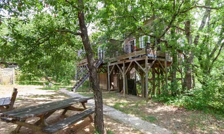 Cabane Studio Perchée Proche Ardèche - Barjac