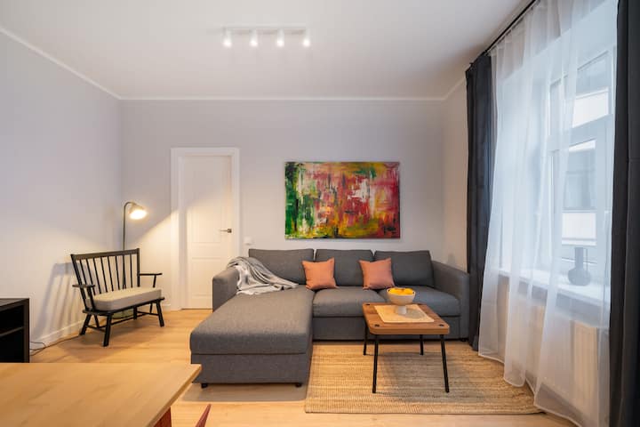 1 Br Apartment | Quiet | Fast Wifi | Top Location - Riga