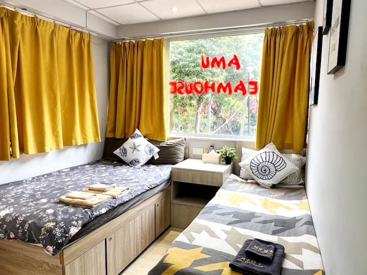 舒適三人房|尖沙咀地鐵口|交通便利|阿木旅舍 - Sheung Wan