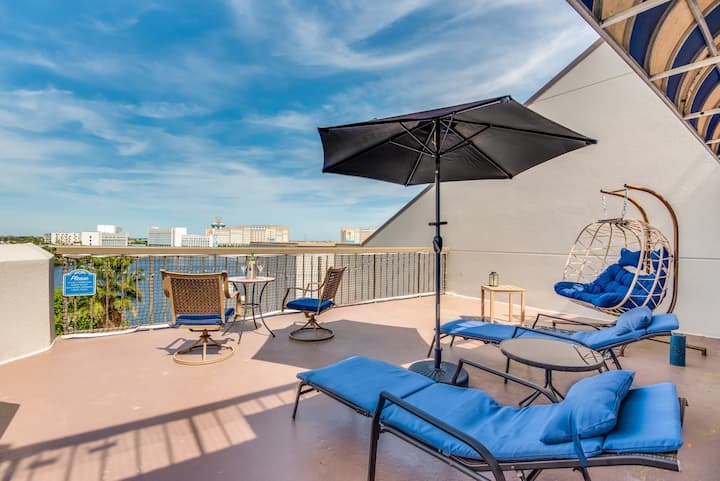 Modern Studio With Private Terrace Near Universal - Orlando