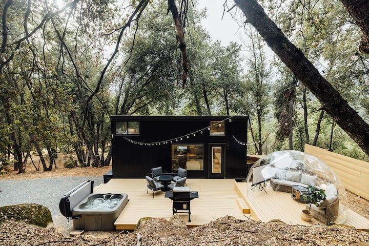 Japandi Tiny Home Forest Glamping - A Unique Treat - California