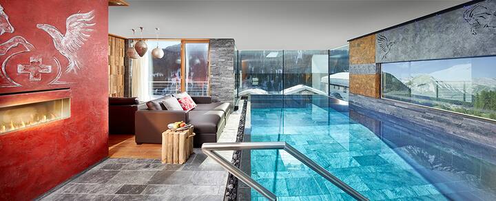 Alpinlodge 3 Zimmer-wohnung Mit Balkon, Spa & Pool - Samnaun