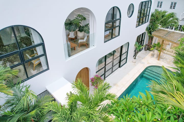 Maison Blanche ÉLégante Idéale Pour Famille & Amis - Bali