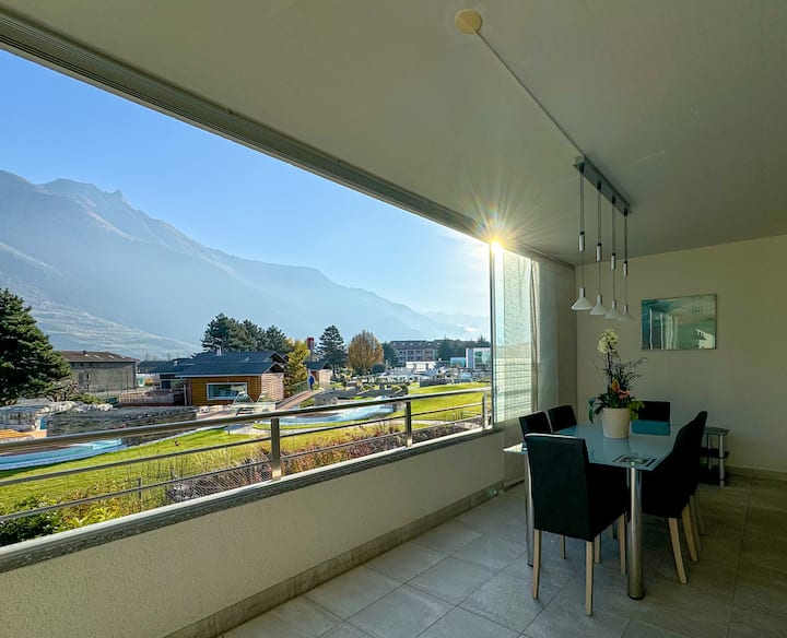 Appartement 2.5 Pièces Avec Accès Aux Bains Inclus - Martigny