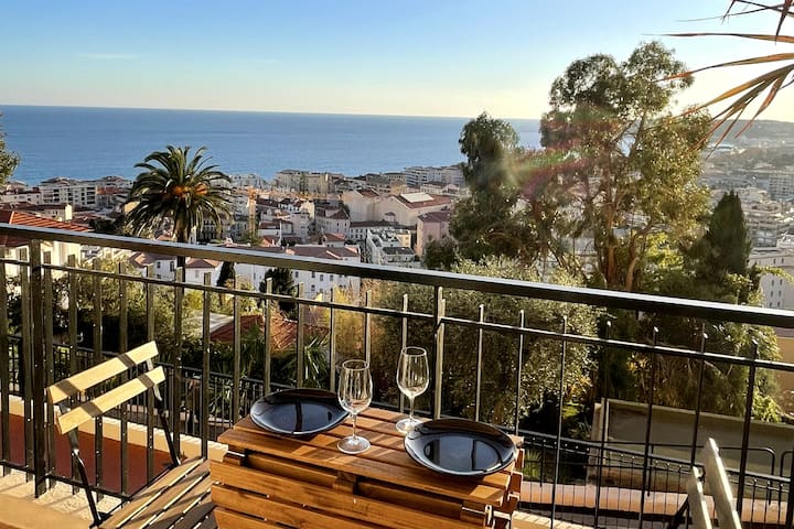 2 Pièces, Vue Mer Panoramique - Menton