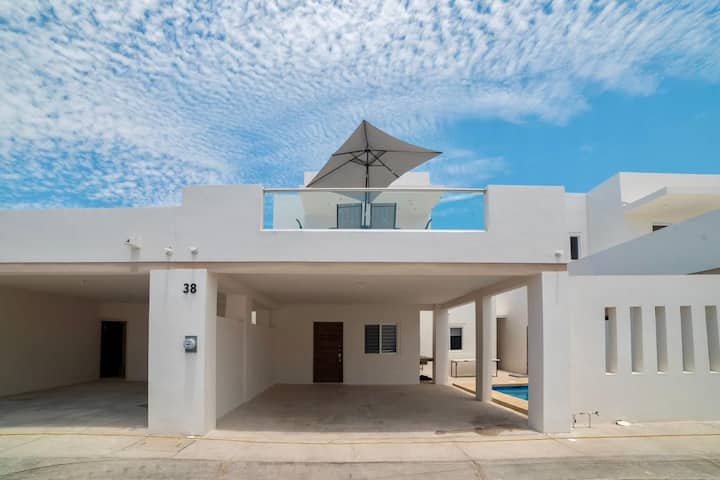 Casa Con Alberca Privada- 3 Recámaras-10 Personas - San Carlos Nuevo Guaymas