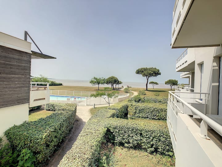 T3 Vue Mer Résidence  Terrasse Piscine Plage - Châtelaillon-Plage