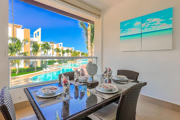Gorgeous 2bd Condo Steps From Beach, Full Ac, Pool - Punta Cana
