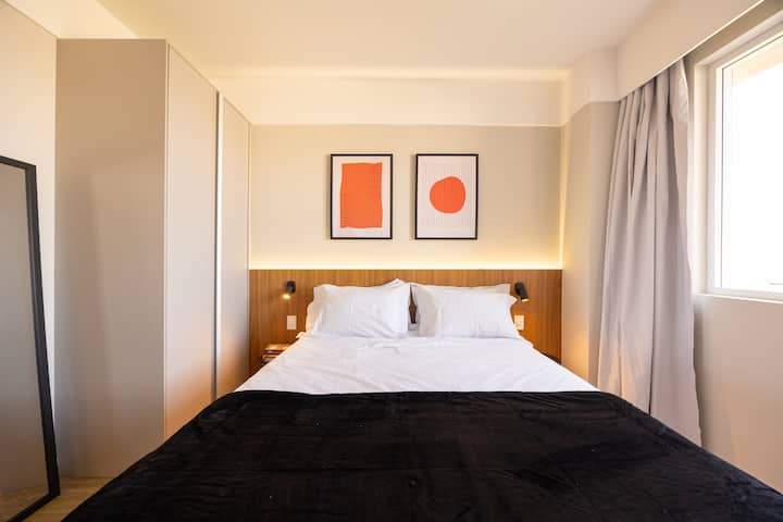 Std_1302 - Stylish Flat With Ac, Wifi And Cable Tv - Barueri