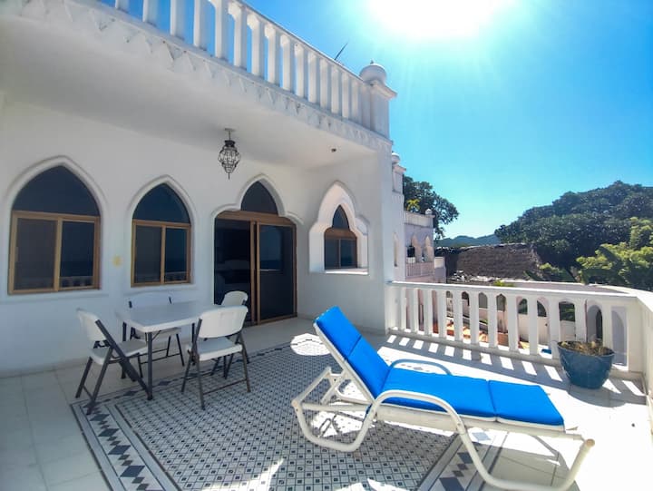 Amplio, Vista Al Mar, Piscina - Lo de Marcos