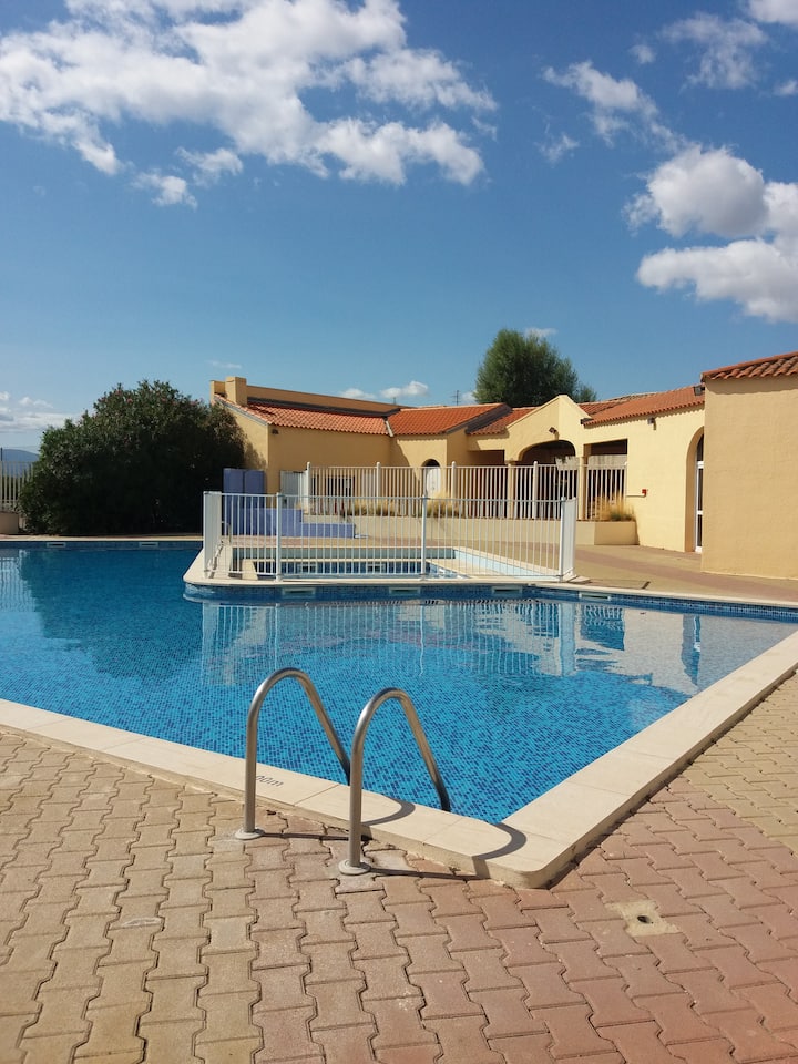 T2  Avec Piscine, Balcon 8m2, Wifi, Clim, Parking - Canet-en-Roussillon