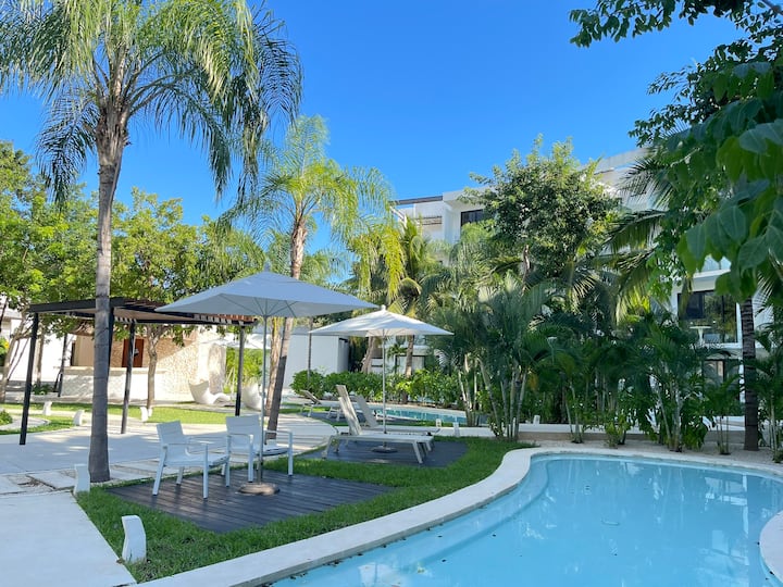 Sky Studio: Lagunas Central Park+freebeachclub - Tulum