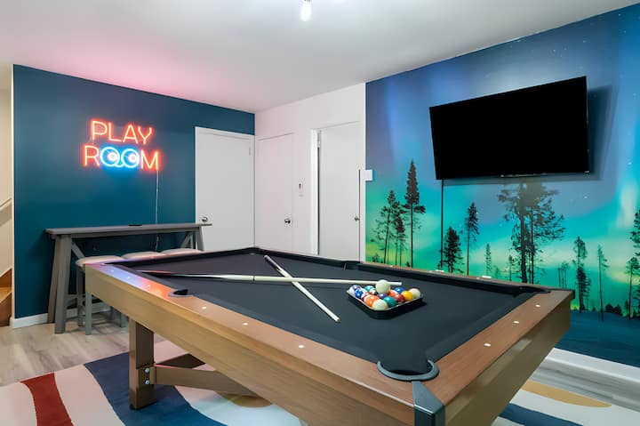 5br Modern Game House Hottub, Firepit, Lake Access - Stroudsburg, PA