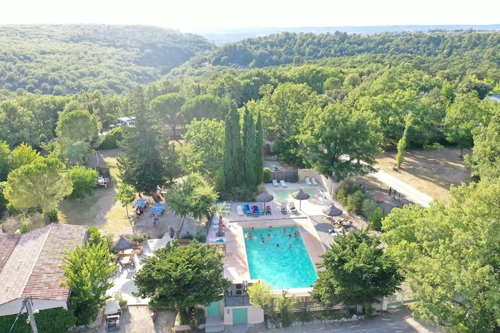 Beau Mobile Home 6 Pers, Calme - Saint-Laurent-du-Verdon