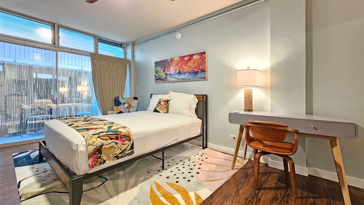 432 204 Queen Bed Surfin Studio Wfh Waikiki 30 Nts - Honolulu