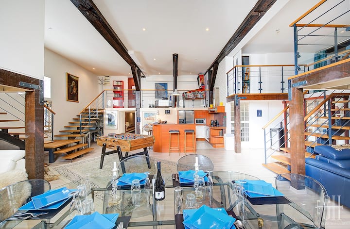 Jumanji / Loft / 12 V. /Bowling / Flipper / Garage - Tours