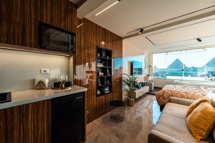 Golda Pyramids Bay Farm Pyramids View Jacuzzi - Égypte