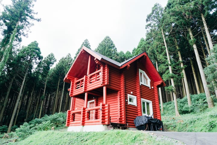ペット可/2階建ログハウス/天然温泉付/2～5名 - 熊本県