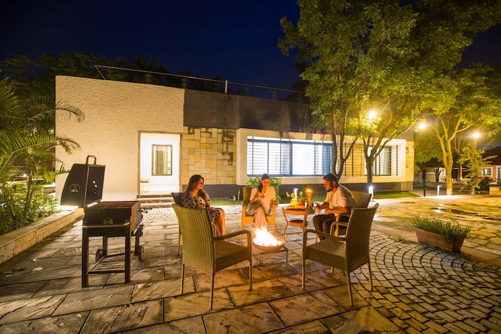 2bhk Villa With W/ Lawn, Bbq & Bonfire In Shivpuri - Shivpuri