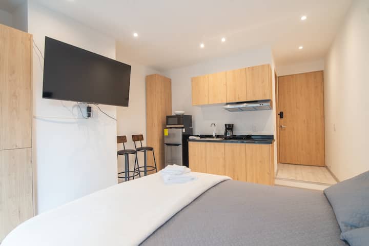 Fully Equipped Loft + Ac, Gym | Roma & Condesa - Mexiko-Stadt