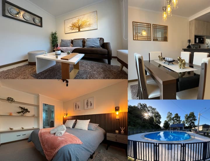 Hermosa Casa Nueva Con Piscina En Pucón - Pucon