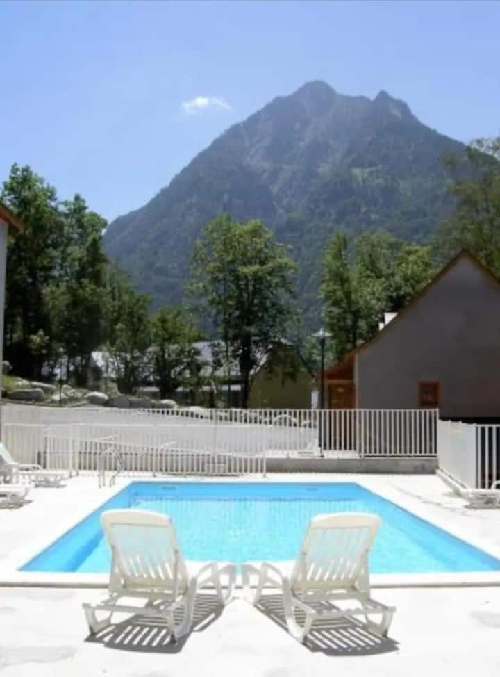 2 Pièces Vue Montagnes Rdc Piscine - Cauterets