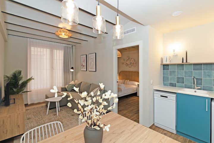 Apartamento Acogedor De 1 Dormitorio En Plantabaja - Valencia