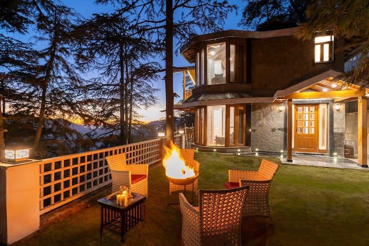 6br Contemporary Cottage W/lawn Near Mall Road - Shimla