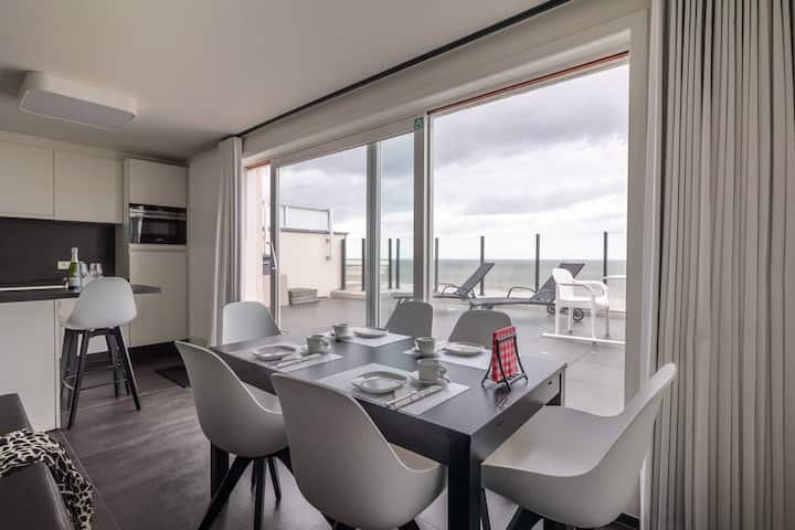 Penthouse De Luxe Avec Grande Terrasse Et Vue Mer - Oostende
