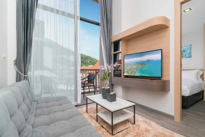 Kata Vip 03|一卧室公寓套房,距离海滩500米豪华公寓 - Kata Beach
