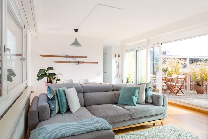 Central Penthouse With Mountains & City View - 루체른