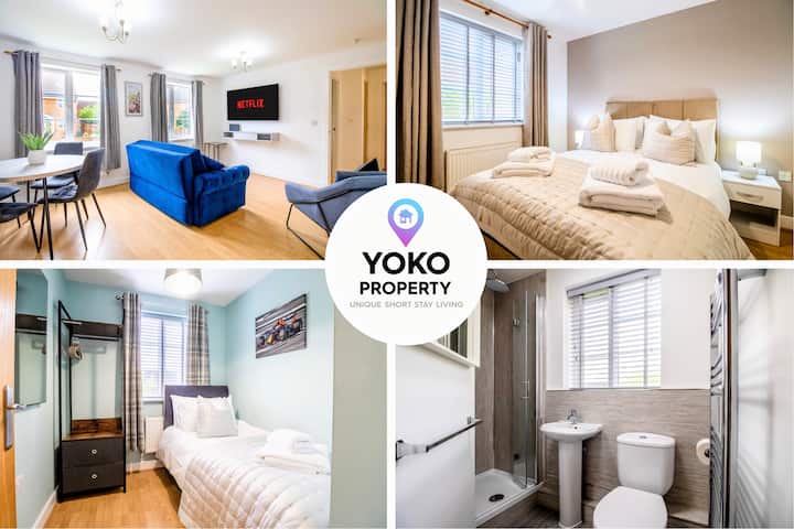 Charming 2 Bed 2 Bath Flat - Free Parking & Skytv - Northampton, UK