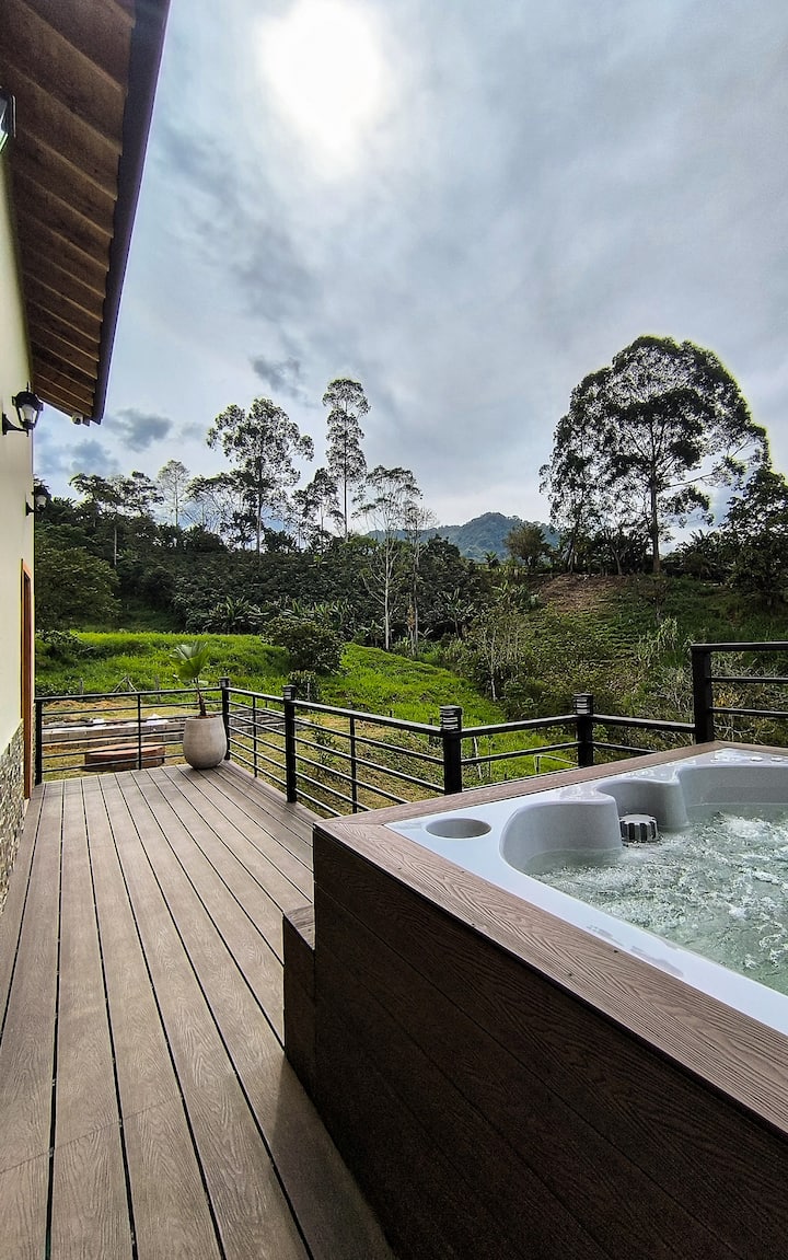 Cabaña Solara En Jardín Ant, Hermosa Y Confortable - Andes