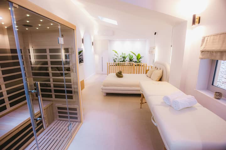 Sauna - Massage - Douche Xxl à 2 - Clim - Terrasse - Drôme