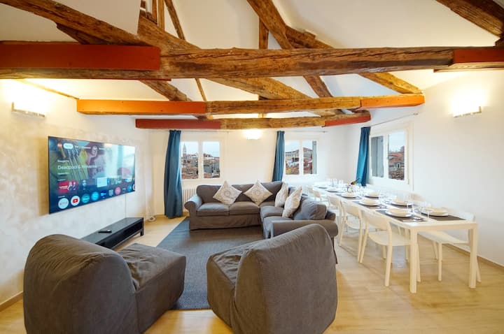 Venise Centre : 3 Chambres 3 Bains - Meilleure Vue - Venecia