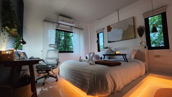 Zen Chic: Soft Mattress, 10min Beach, 1 Gbit Wifi - Ko Pha-ngan