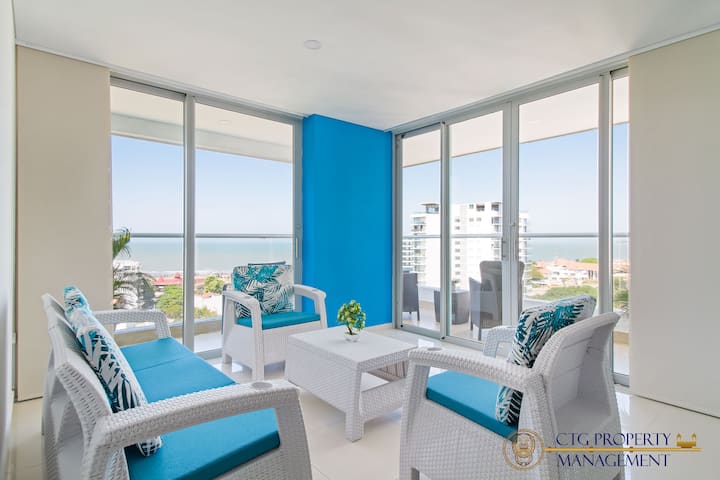 F1204 - Spectacular Apt, Walk To The Beach - Cartagena de Indias