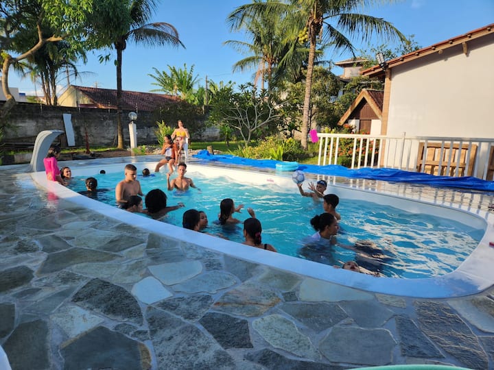 Casa Com Piscina - Mini Chácara - Caraguatatuba