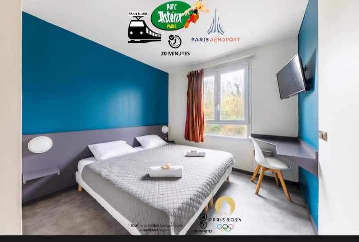 Chambre 117/hôtel/astérix/cdg - Chantilly