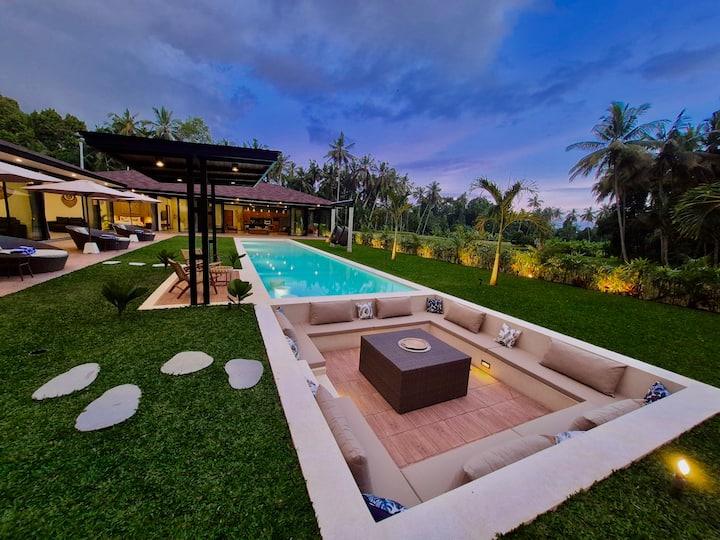 Stunning Peace Luxury 420m2 Villa 6br Huge Garden - Bali