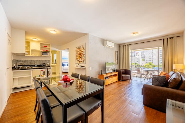 Belo Apto C/vaga, Varanda E 2 Dorms No Itaim Bibi - São Paulo