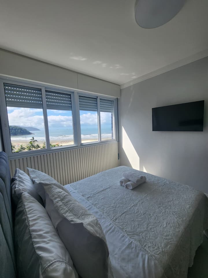 Vista Deslumbrante Da Praia / Ar Cond. / Wifi - Santos, Brasil