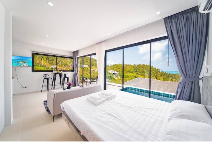 Villa Emerald Ocean Views – Cozy 1br & Pool C10 - Ko Samui, Island