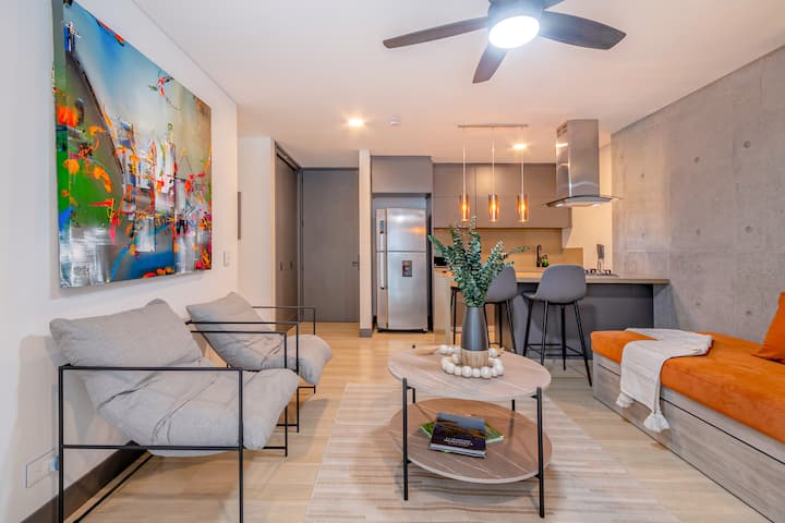 R211| Loft Con Gran Balcón, Piscina Infinita Y Spa - Cali