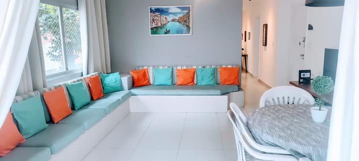 Natal/reveillon, 3 Qts (1 Suíte), 270mt Da Praia - Guarujá