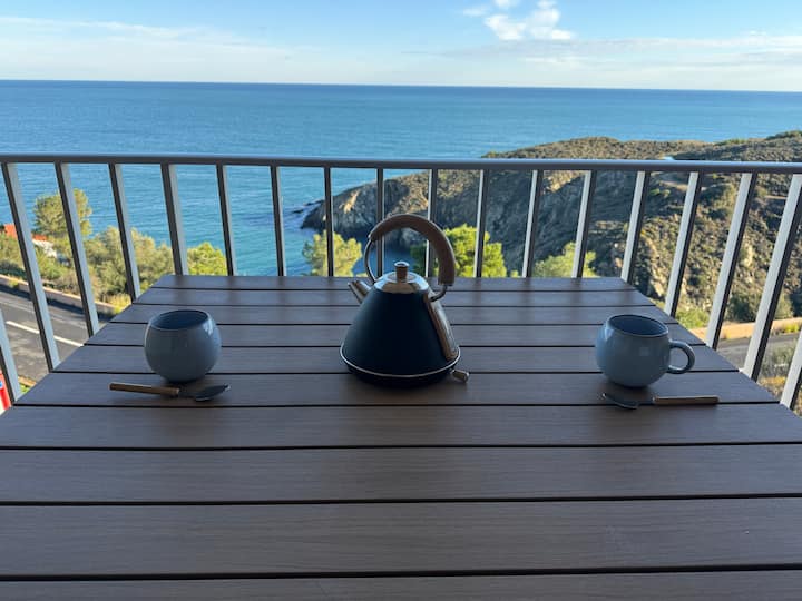 L'echo Des Vagues Vue Mer - Banyuls-sur-Mer