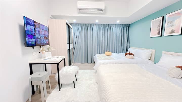 優雅簡約設計B套 #Stay For 4ppl #近忠孝復興站 - Taipei City