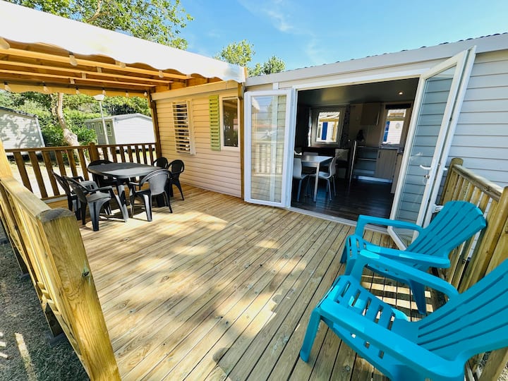 Mobile Home Op Camping De Pujol In Argeles-sur-mer - Argelès-sur-Mer