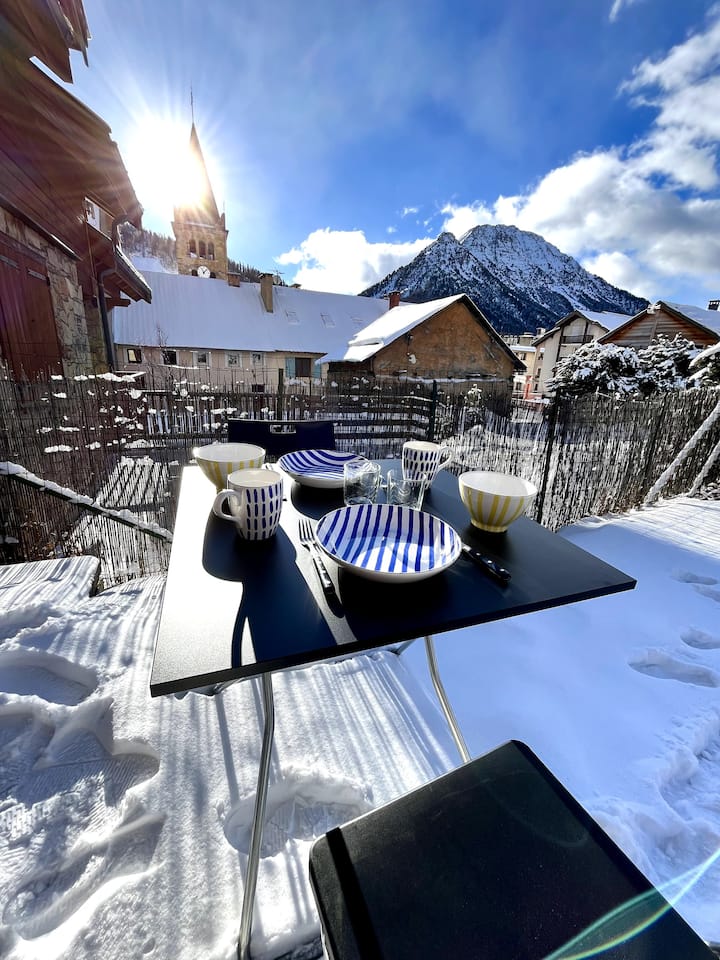 Au Pied Des Pistes - Studio + Jardin - Montgenèvre
