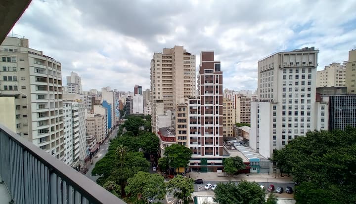 Studio Top, Com Super Vista, A 3 Minutos Do Metrô. - Liberdade